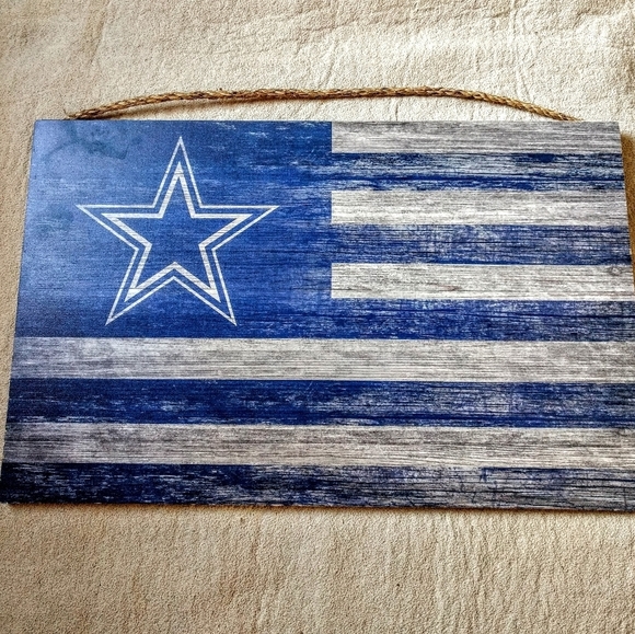 NFL | Wall Decor | Nfl Dallas Cowboys Distressed Wooden Logo | Poshmark